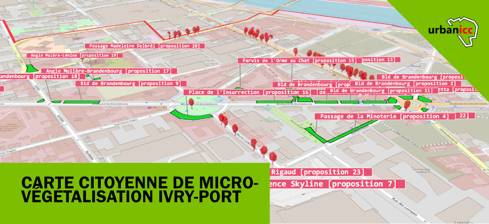 Carte citoyenne de micro-végétalisation de Ivry-Port - urbanicc ...
